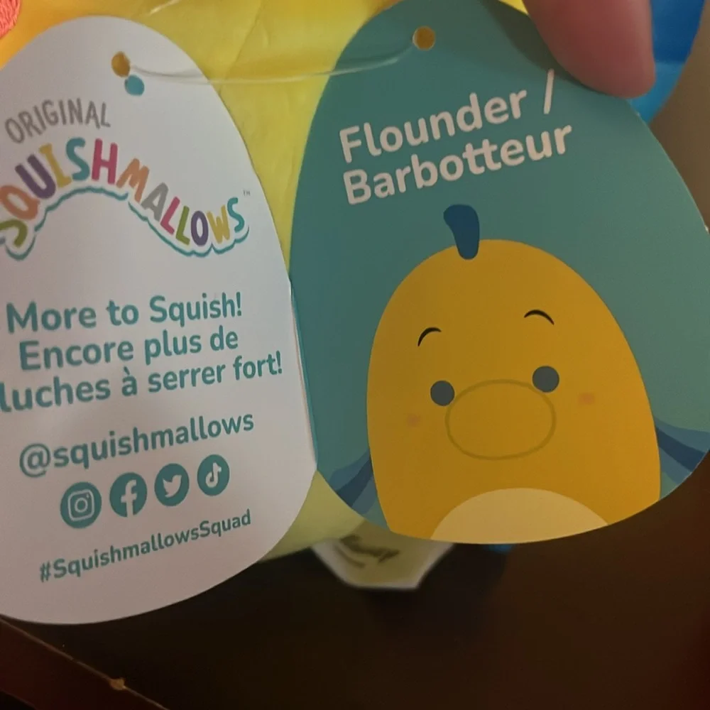 Disney | Toys | Squishmallows Disney 8 Inch Flounder Ultra Soft Stuffed ...